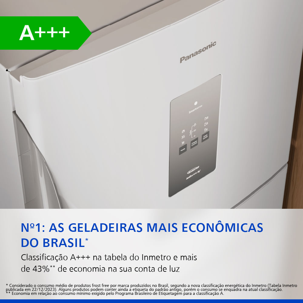 Geladeira Frost Free Panasonic BT71 NR-BT71PV4W - Loja Online Panasonic